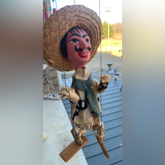 Handmade | Toys | Vintage Hand Made Mexican Wooden Puppet W Strings ...